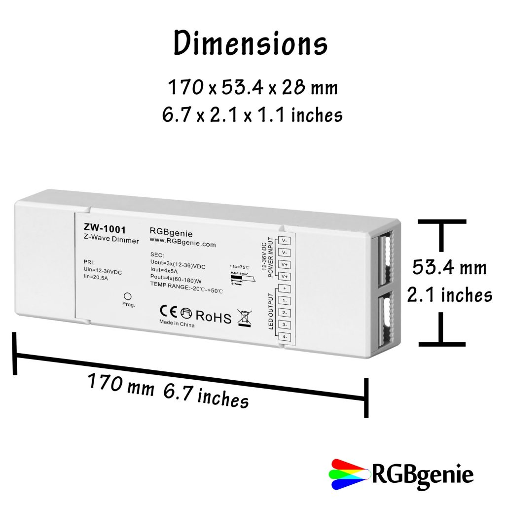 Single Color LED Controller (Z-Wave) - RGB Genie
