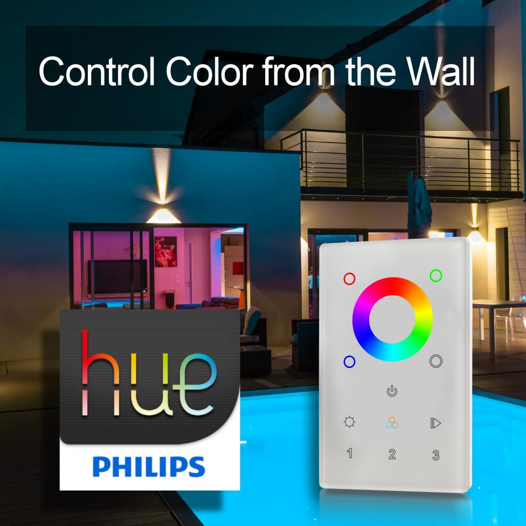3 Zone Color Touch Panel and Dimmer, White (ZigBee) - RGB Genie