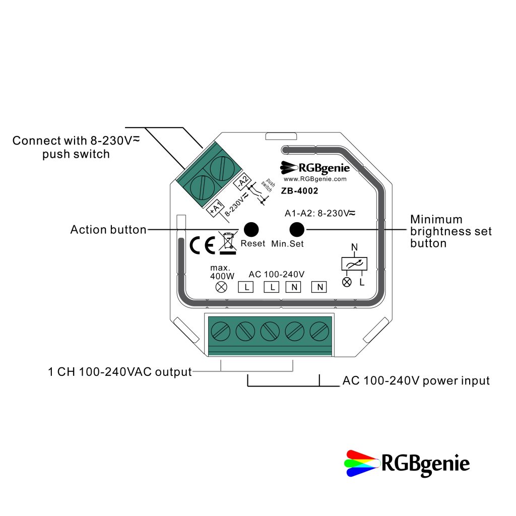 Micro Controller and Lamp Module - Single Channel Trailing Edge Dimmer ...