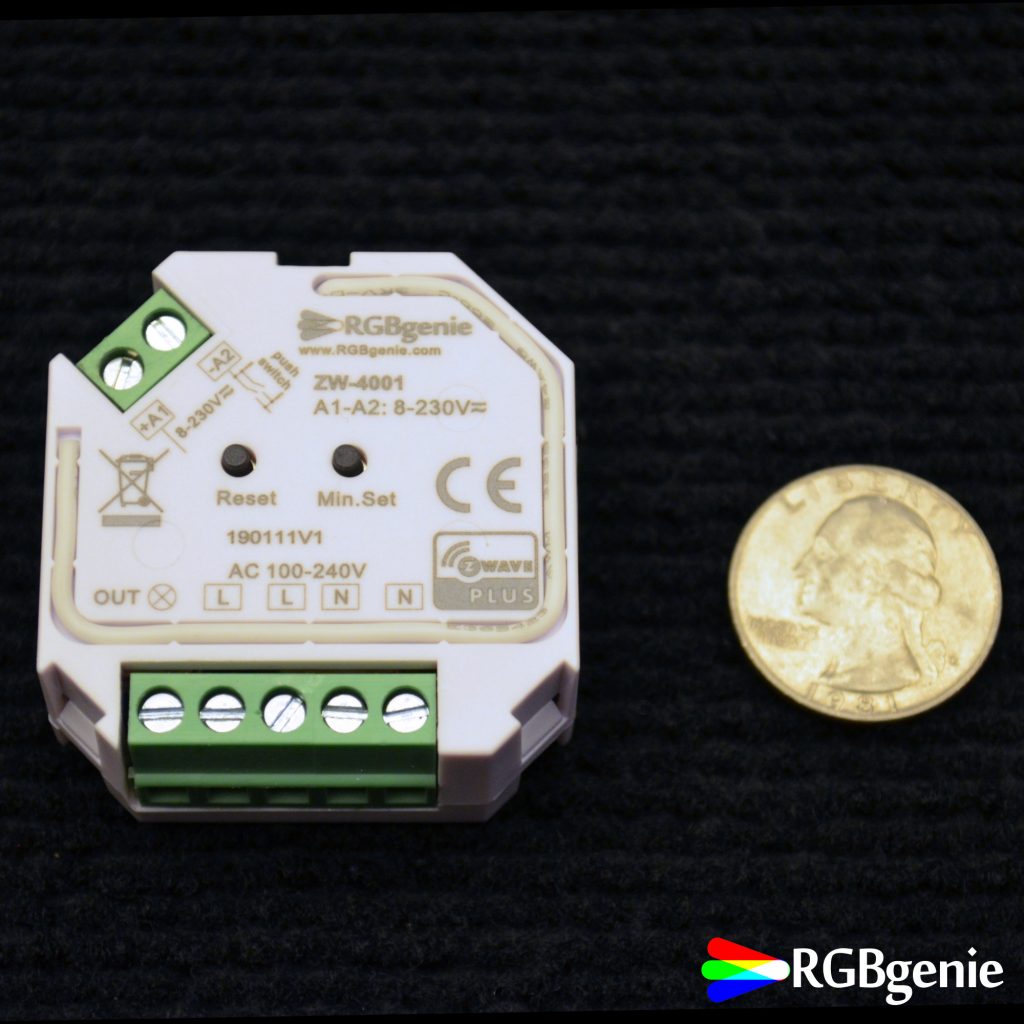 Z-Wave Plus Micro Controller and Lamp Module - Single Channel Trailing ...